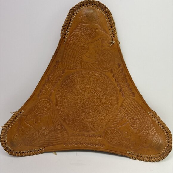 N/a | Other | Vintage Handcrafted Mexican Leather Saddle Seat Aztec ...